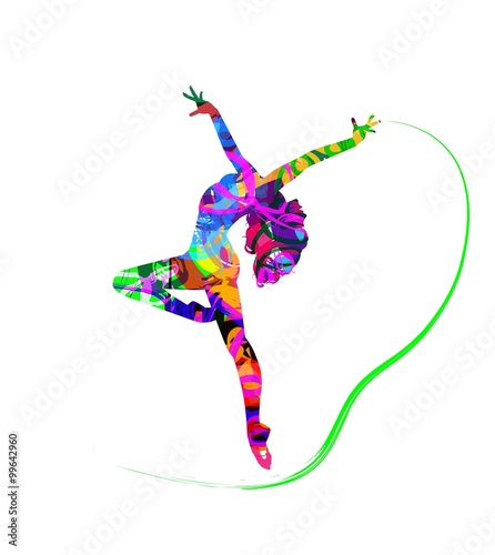 "abstract dancer silhouette" Stock image and royalty-free vector files ...