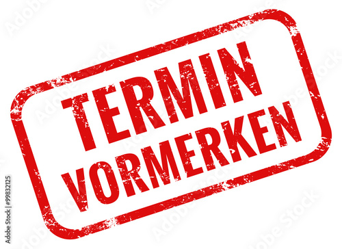 "Termin vormerken Stempel rot grunge" Stockfotos und lizenzfreie ...