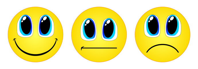 Happy Neutral Sad Face