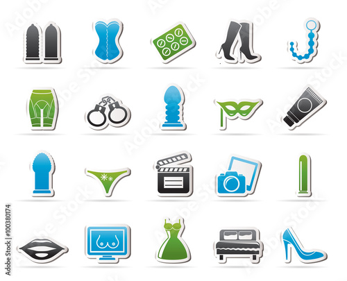 Sex Erotic And Temptation Icons Vector Icon Set Fichier Vectoriel