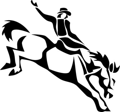 Bronc Riding Clipart