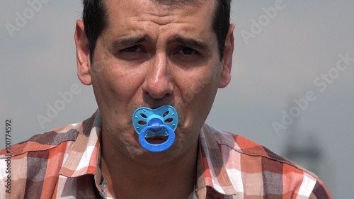 "Adult Man Using Baby Pacifier" Stockmaterial und lizenzfreie Videos ...