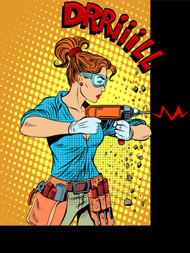 Handy Woman Clipart Image