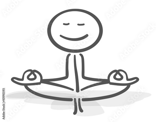 "Stickman meditaion" Stock image and royalty-free vector files on ...