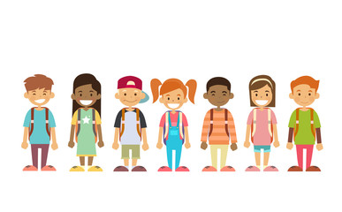 Search photos kids standing in line