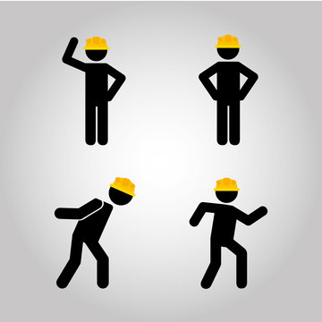 Flagmen Safety Stick People