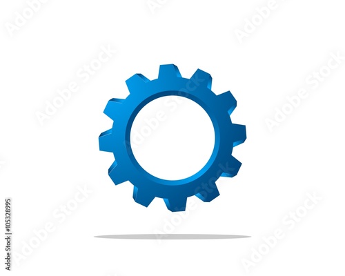"Blue Gear Logo" 스톡 이미지, 로열티프리 벡터 파일 : Fotolia.com - 이미지 105328995