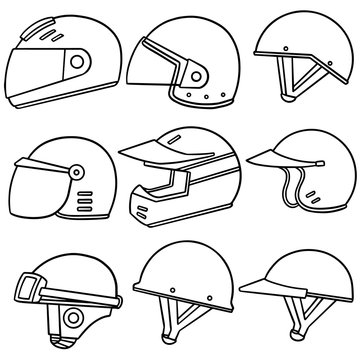 Bike Helmet Drawing
