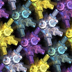 Sewing fabric with Pattern render background tile - CottonBee