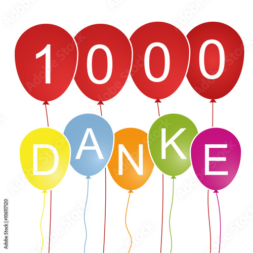 "1000 Danke - Luftballons" Stockfotos und lizenzfreie Vektoren auf ...