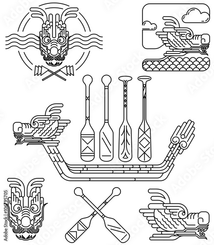 Chinese Dragon Boat Festival Coloring Pages