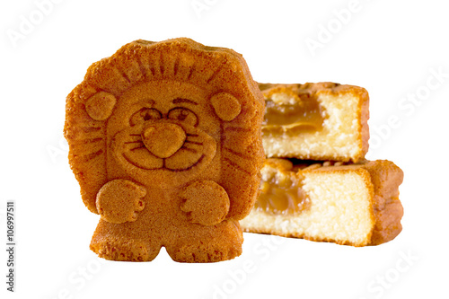 "biscuits with filling in the form of a lion" Stock photo and royalty ...