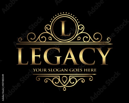 "Legacy logo icon vector template" fichier vectoriel libre de droits ...