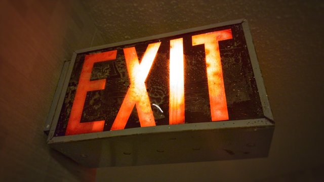 Old Exit Sign