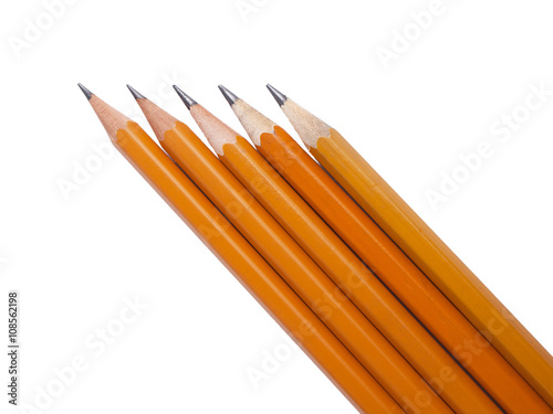 "Five pencils isolated on white" Stock photo and royalty-free images on ...