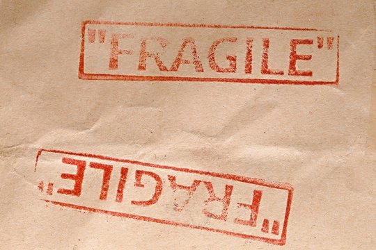 Vintage Fragile Label