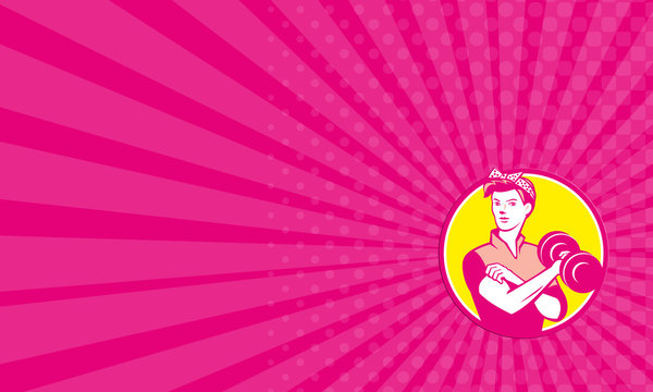 Rosie The Riveter Pink