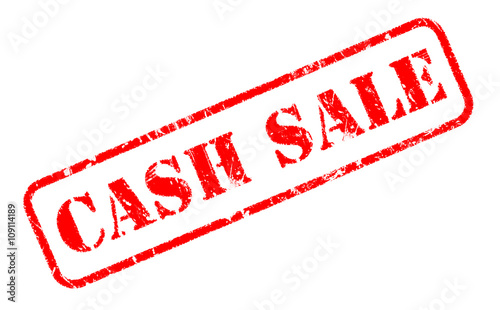 "CASH SALE red rubber stamp text on white" Stock photo and royalty-free ...