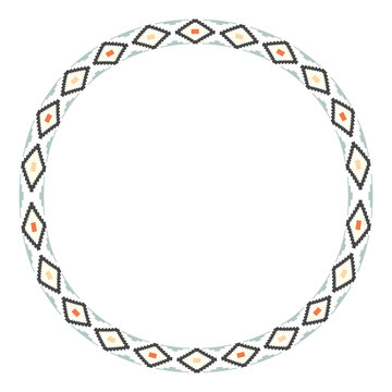 Native American Circle Border