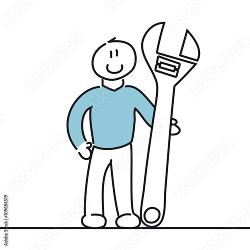 "Stickman - repair service" Stockfotos und lizenzfreie Bilder auf ...