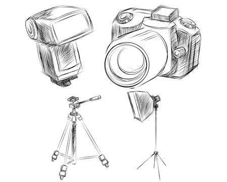 Dslr Camera Sketch Images – Browse 842 Stock Photos, Vectors, and Video ...