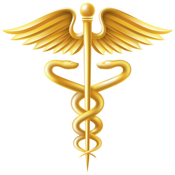 Gold Medical Symbol