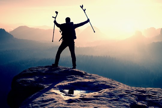 Happy Person Alone