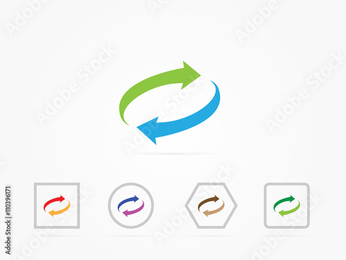 "Two arrows logo" Stock image and royalty-free vector files on Fotolia ...