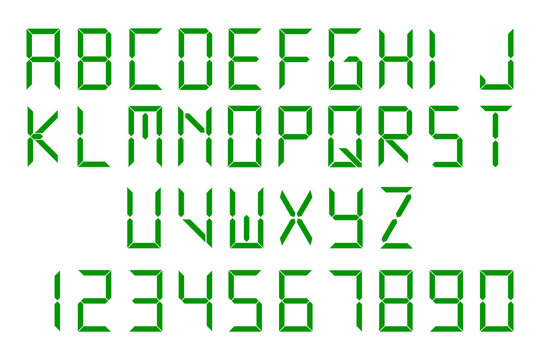 Digital Lcd Font