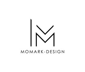 Diseño de logotipo de letra m redonda moderna | Vector Premium