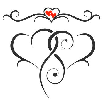 Interlocking Hearts Tattoo