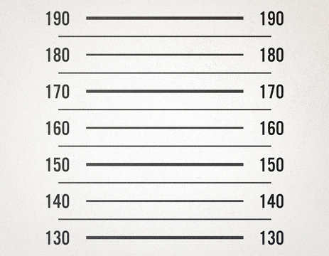 Police Mugshot Height Chart