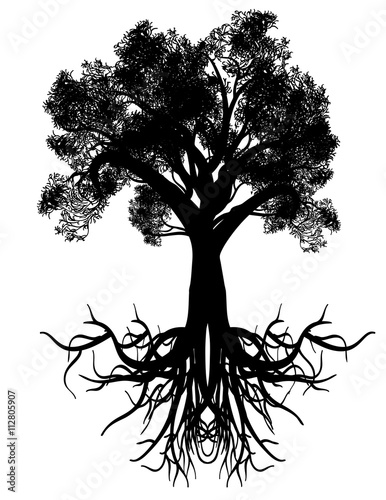 "Stylized Tree Silhouette" Stock image and royalty-free vector files on ...