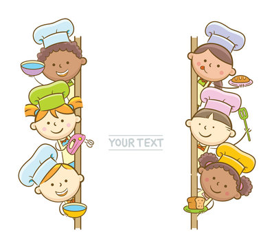 Kids Cooking Border