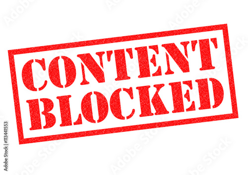 "CONTENT BLOCKED" Stock photo and royalty-free images on Fotolia.com ...