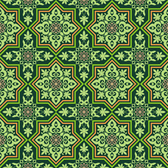 Tissu à coudre avec Arabesque. Pattern in Mauritian style. Arab ...