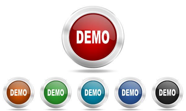 "Demo Icon" - Images et vidéos libres de droits | Adobe Stock