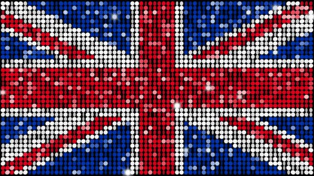 Sparkly British Flag Background