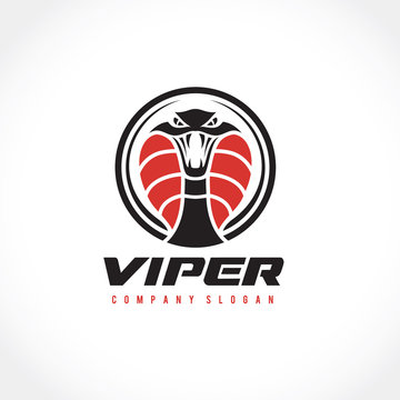 Red Viper Snake Logo