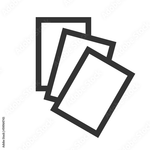 "Files icon. Three files simple logo isolated on a white background ...