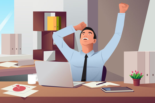 Working At Desk Clipart Images – Browse 2,831 Stock Photos, Vectors ...