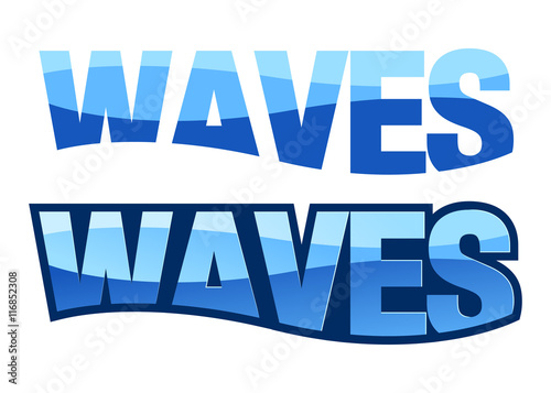 "Waves Word Letter Art" Stock image and royalty-free vector files on ...