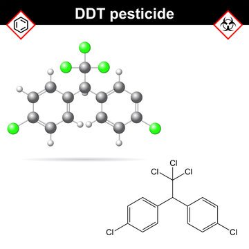 Structural Chemical Formula And Model Of Ddt Vector Image, 41% OFF