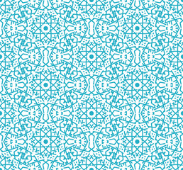 Tissu à coudre avec Repeating background with ethnic elements. Seamless ...