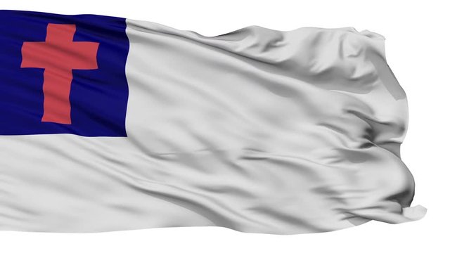 Christian Flag Waving