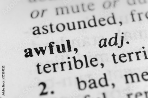 "Awful" Stock photo and royalty-free images on Fotolia.com - Pic 117399322