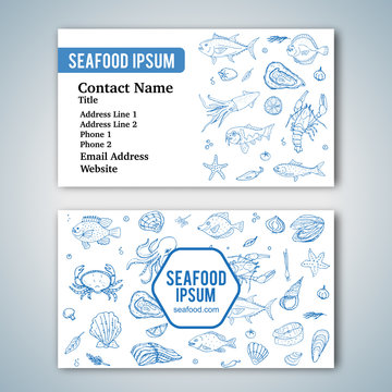 Seafood Business Card Images – Browse 5,076 Stock Photos, Vectors, and ...