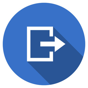 Logout Icon Png Blue