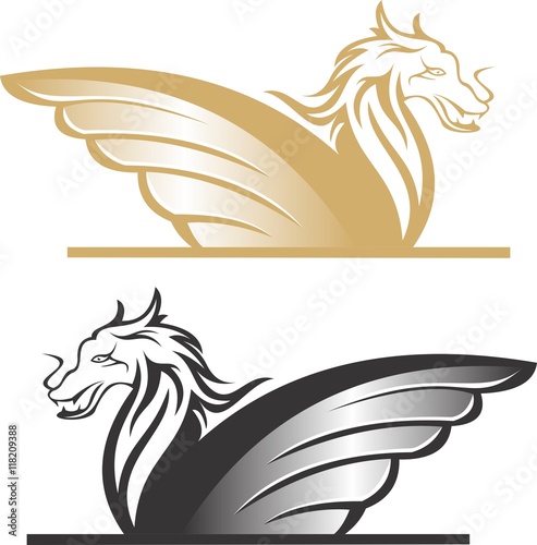 Dragon With Wings Logo