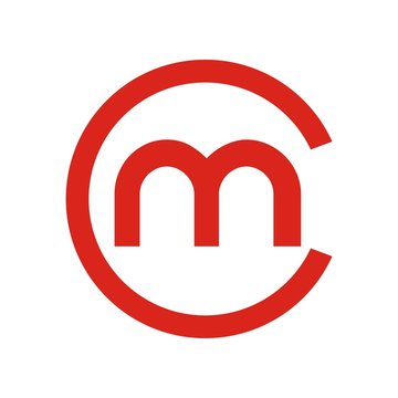 Red Circle Logo With M
